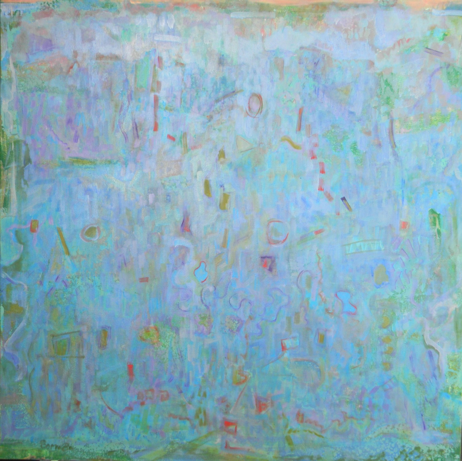 Field Painting, blue – Ted Borman