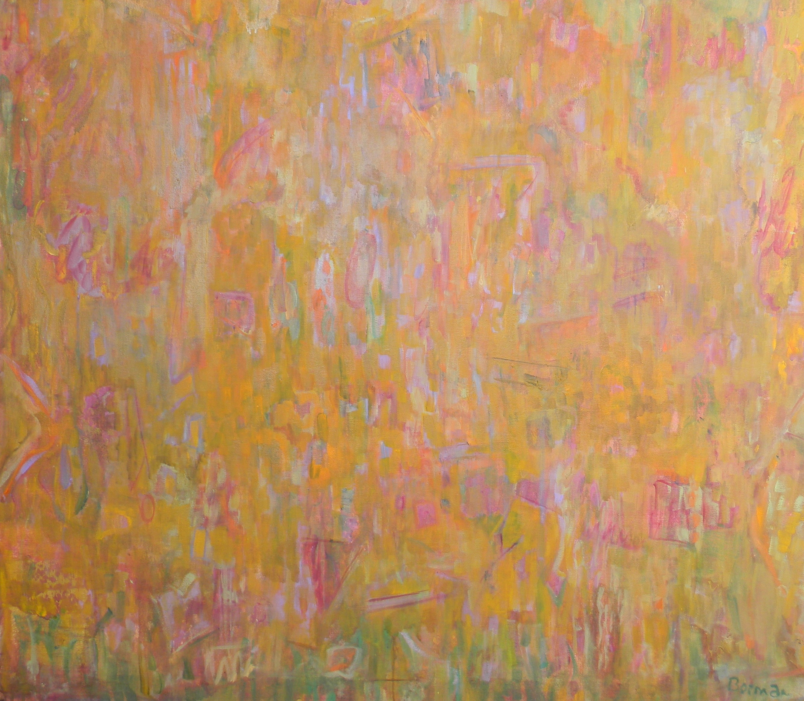 Field Painting, ochre-orange – Ted Borman